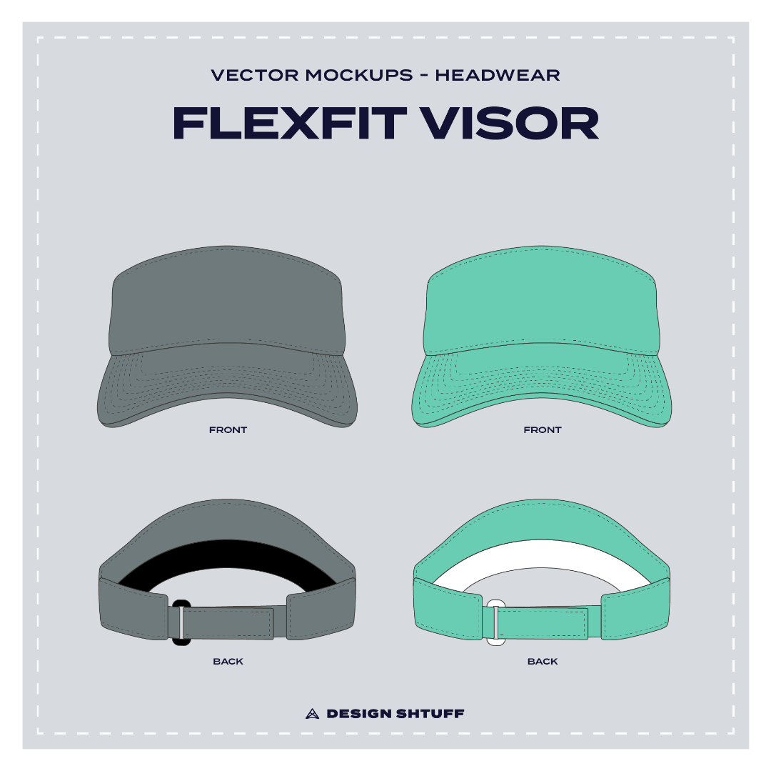 FlexFit Visor Vector Mockup
