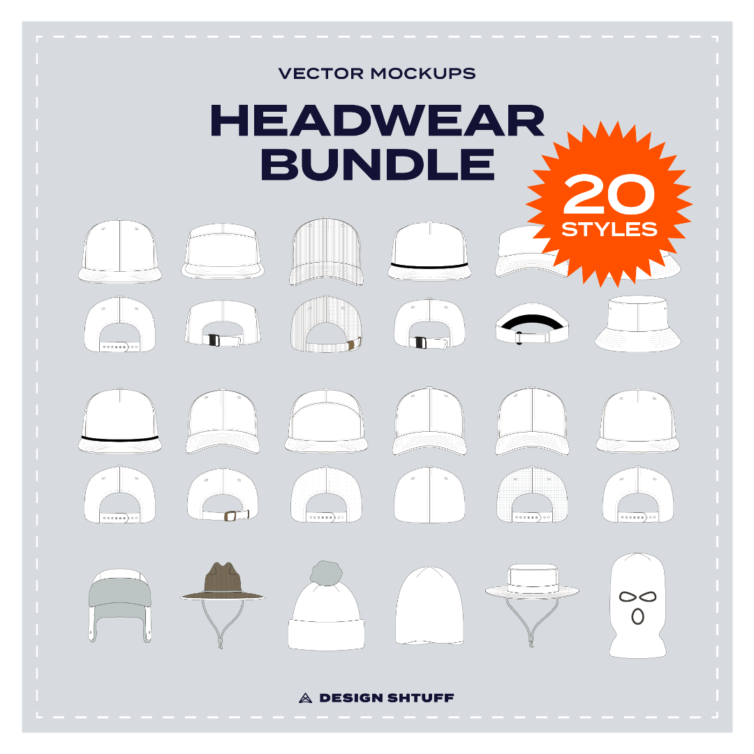 Headwear Vector Mockup Bundle